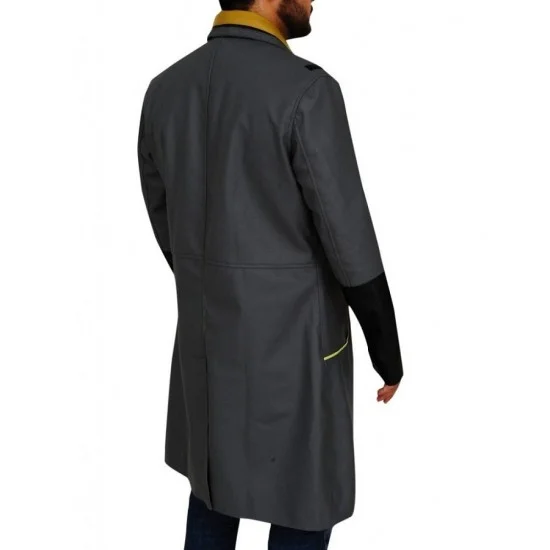 Detroit Become Human Markus Android RK200 Cosplay Black Leather Coat ...