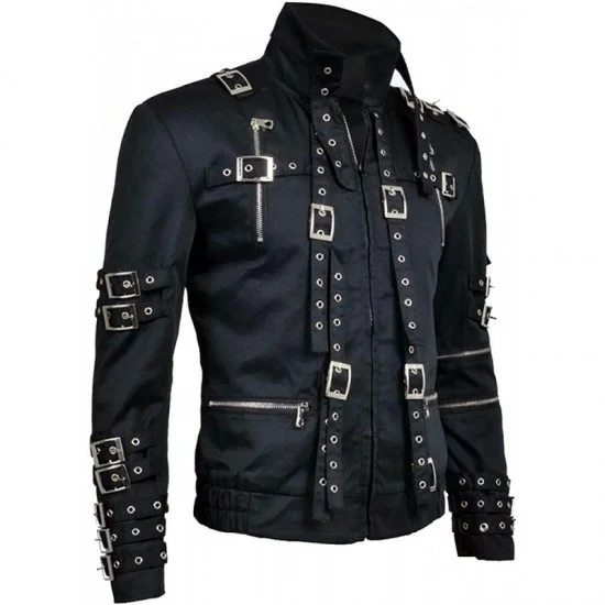 Michael Jackson Bad Leather Jacket Black Bad Jacket - Michael Jackson Bad1