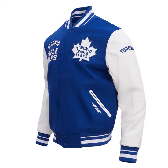 NHL Toronto Maple Leafs Retro Classic Varsity Jacket - Maple Leafs-01